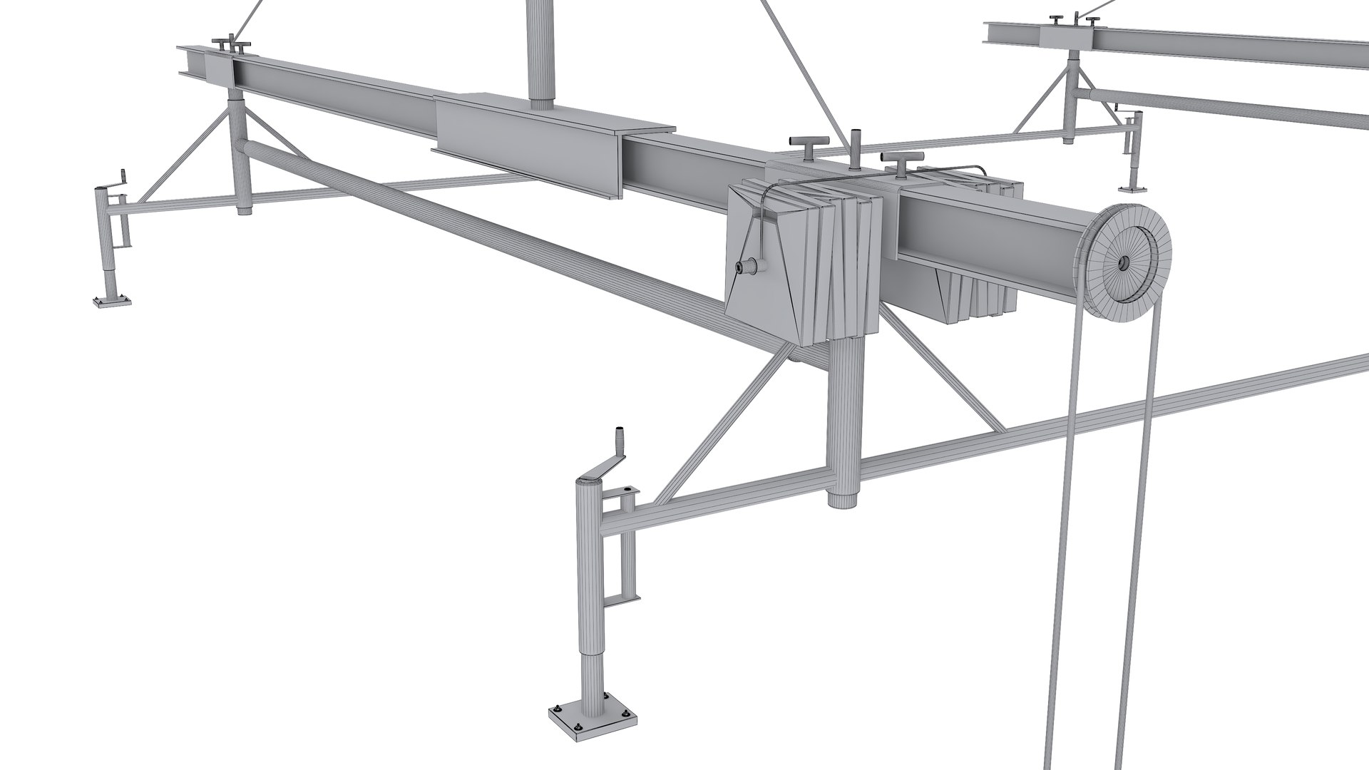 3D Window Cleaning Gondola Model - TurboSquid 2242558