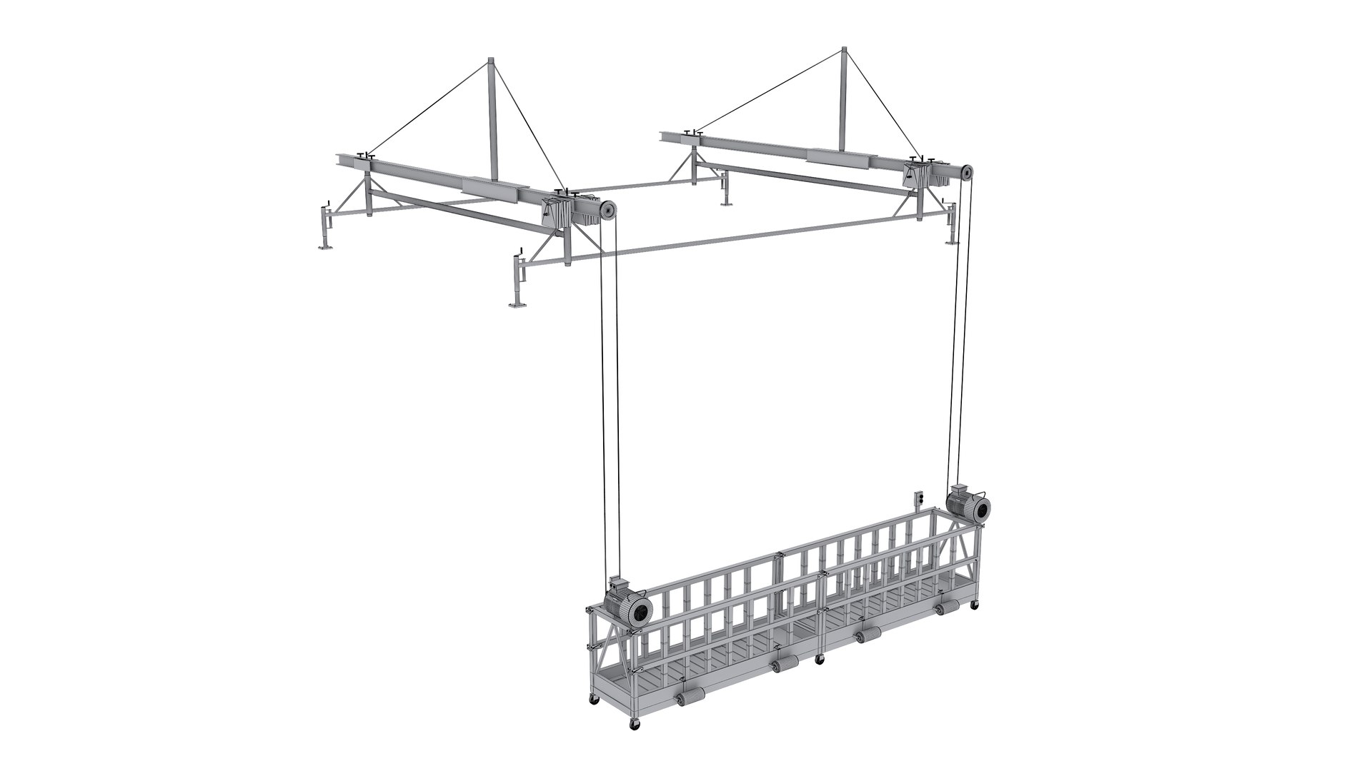 3D Window Cleaning Gondola Model - TurboSquid 2242558