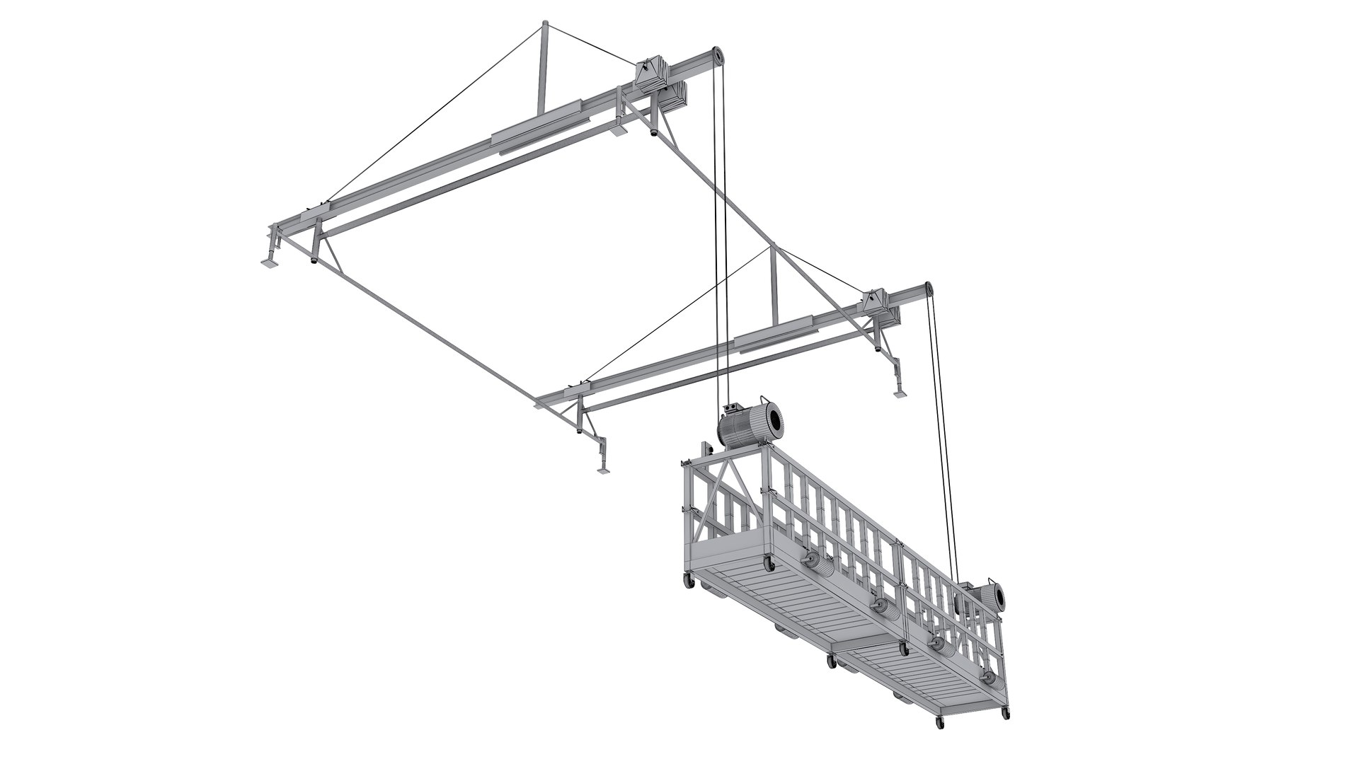 3D Window Cleaning Gondola Model - TurboSquid 2242558