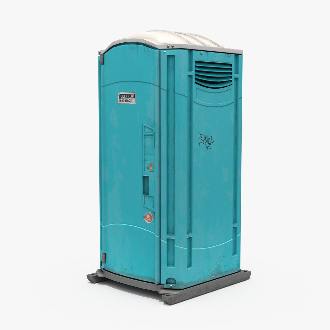 3D Model Mobile Toilet - TurboSquid 1802632