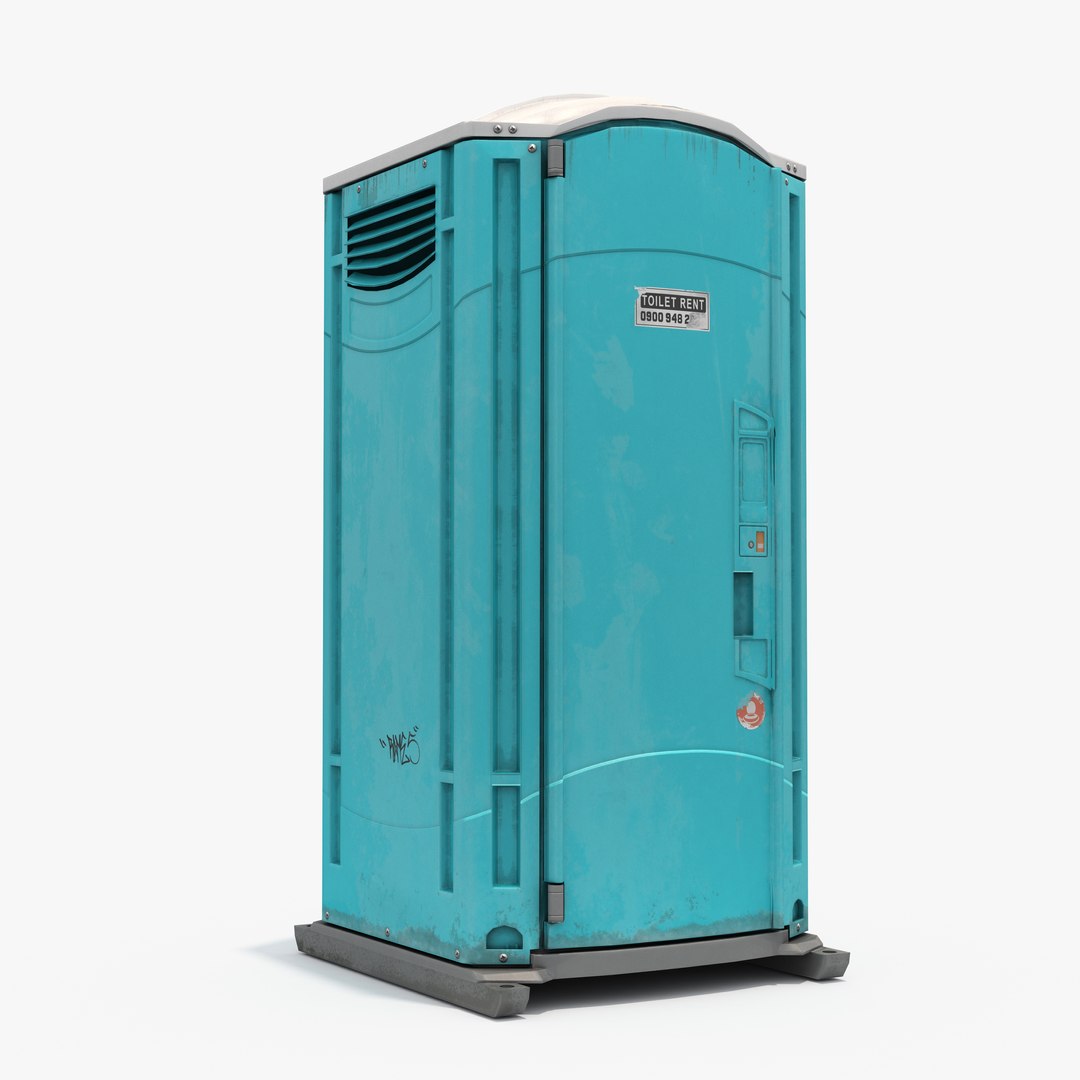 3D Model Mobile Toilet - TurboSquid 1802632
