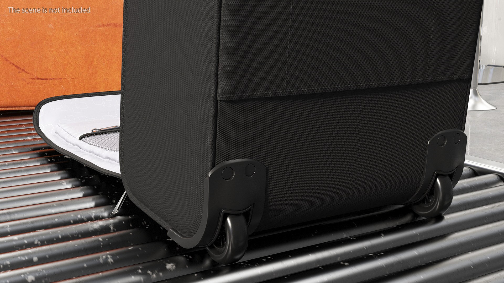 Black Open Softshell Luggage 3D Model - TurboSquid 2086201