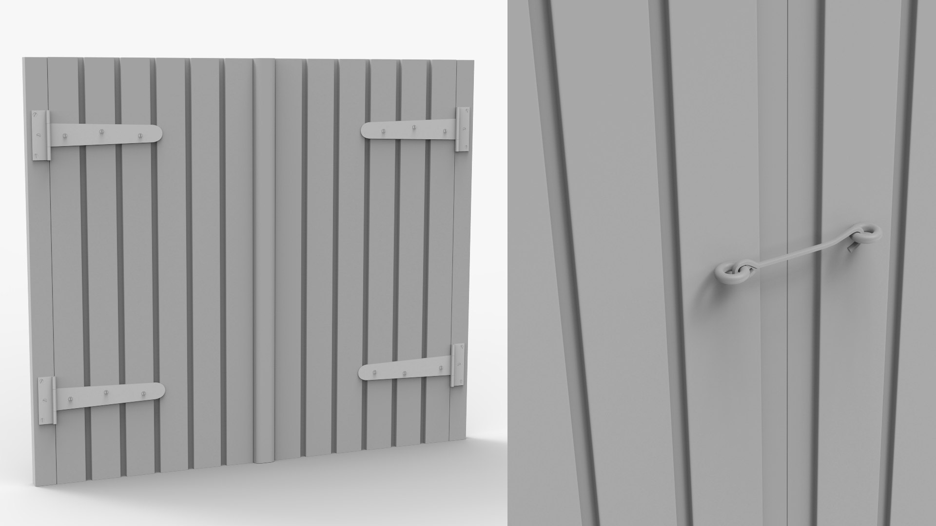 3D Window Shutters Model - TurboSquid 2227485