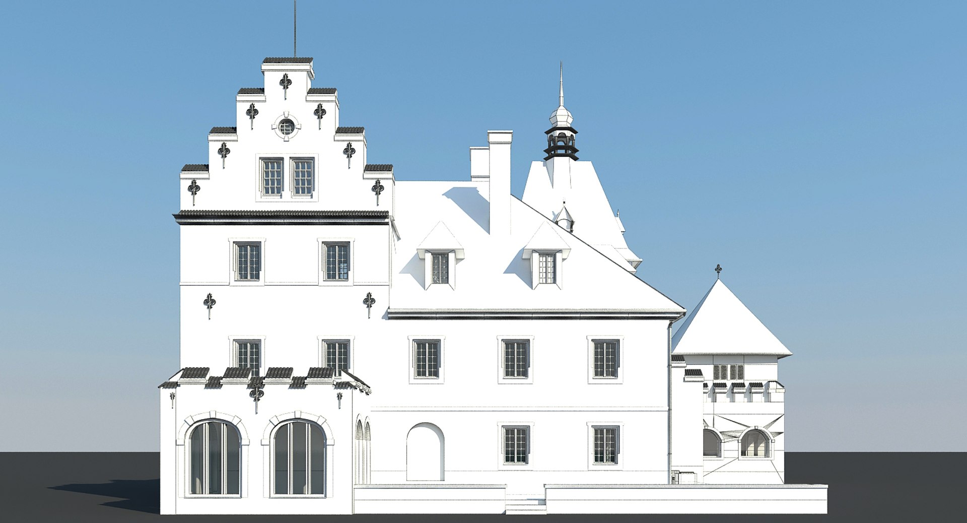 3d model castle building