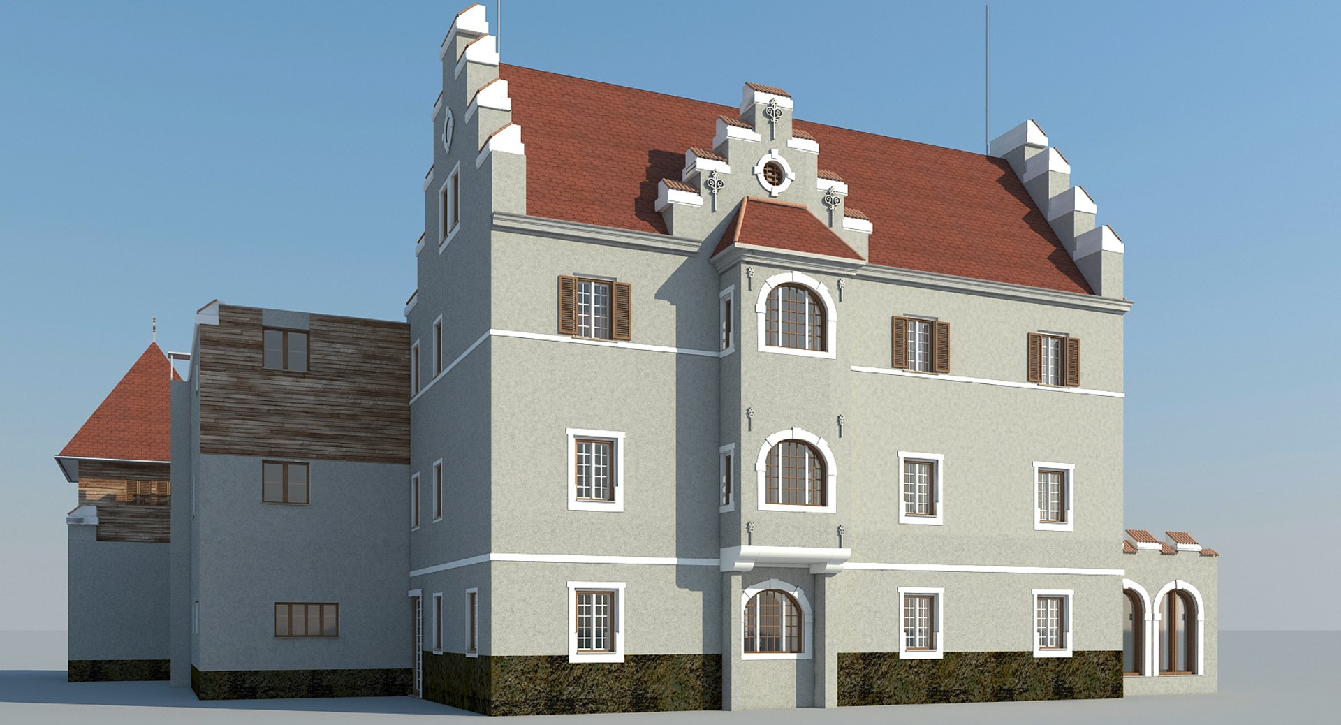 3d model castle building