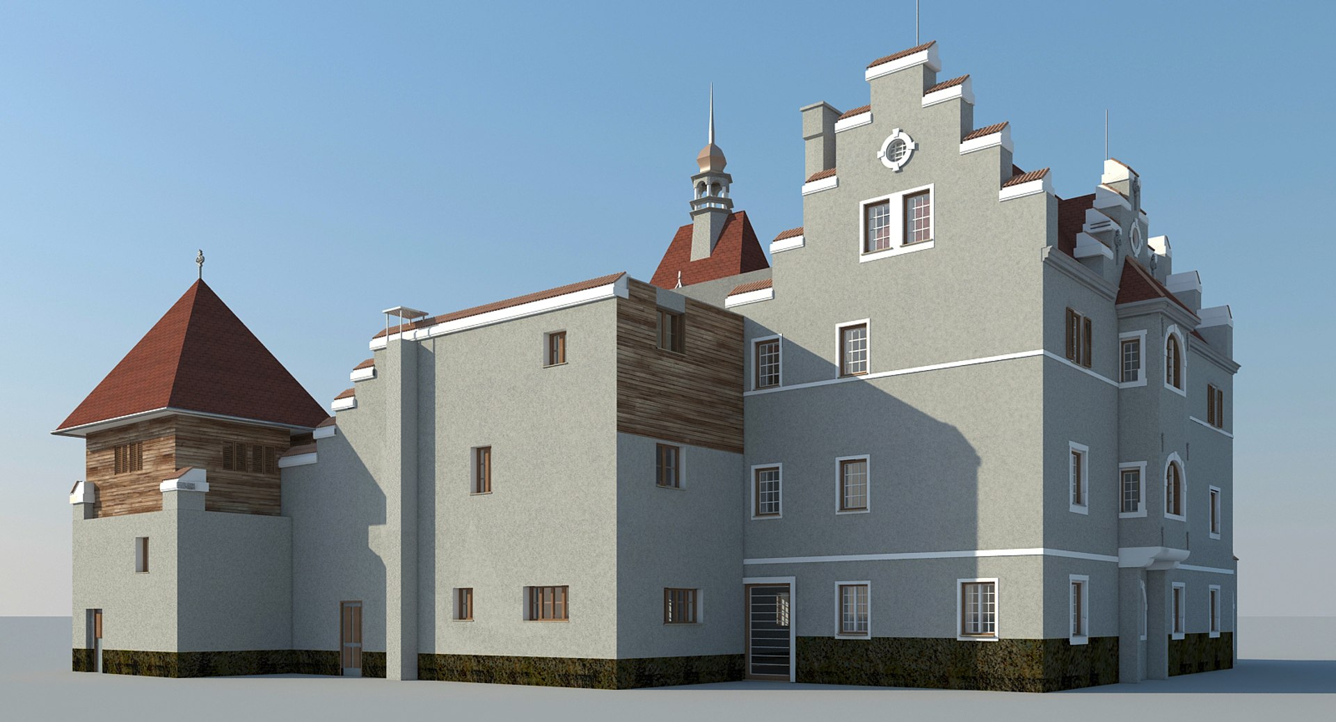3d model castle building