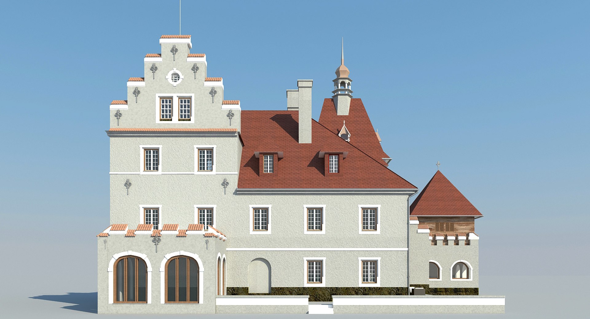 3d model castle building