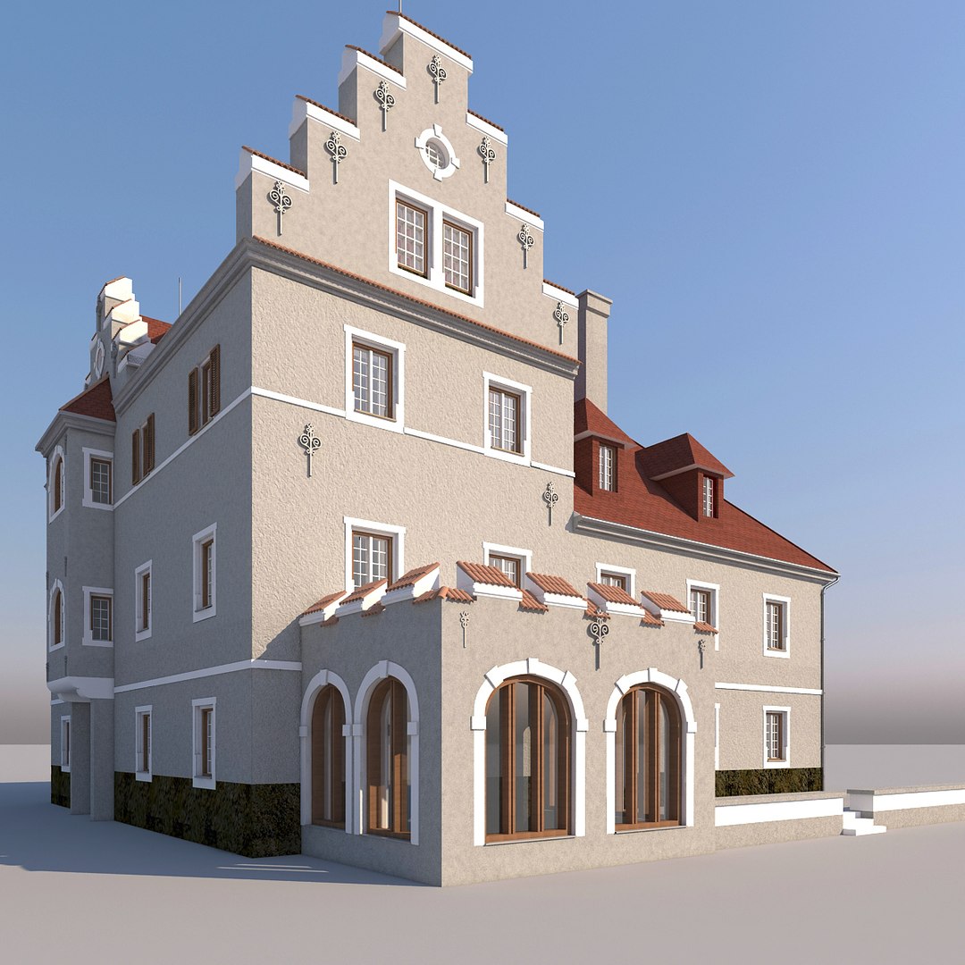3d model castle building