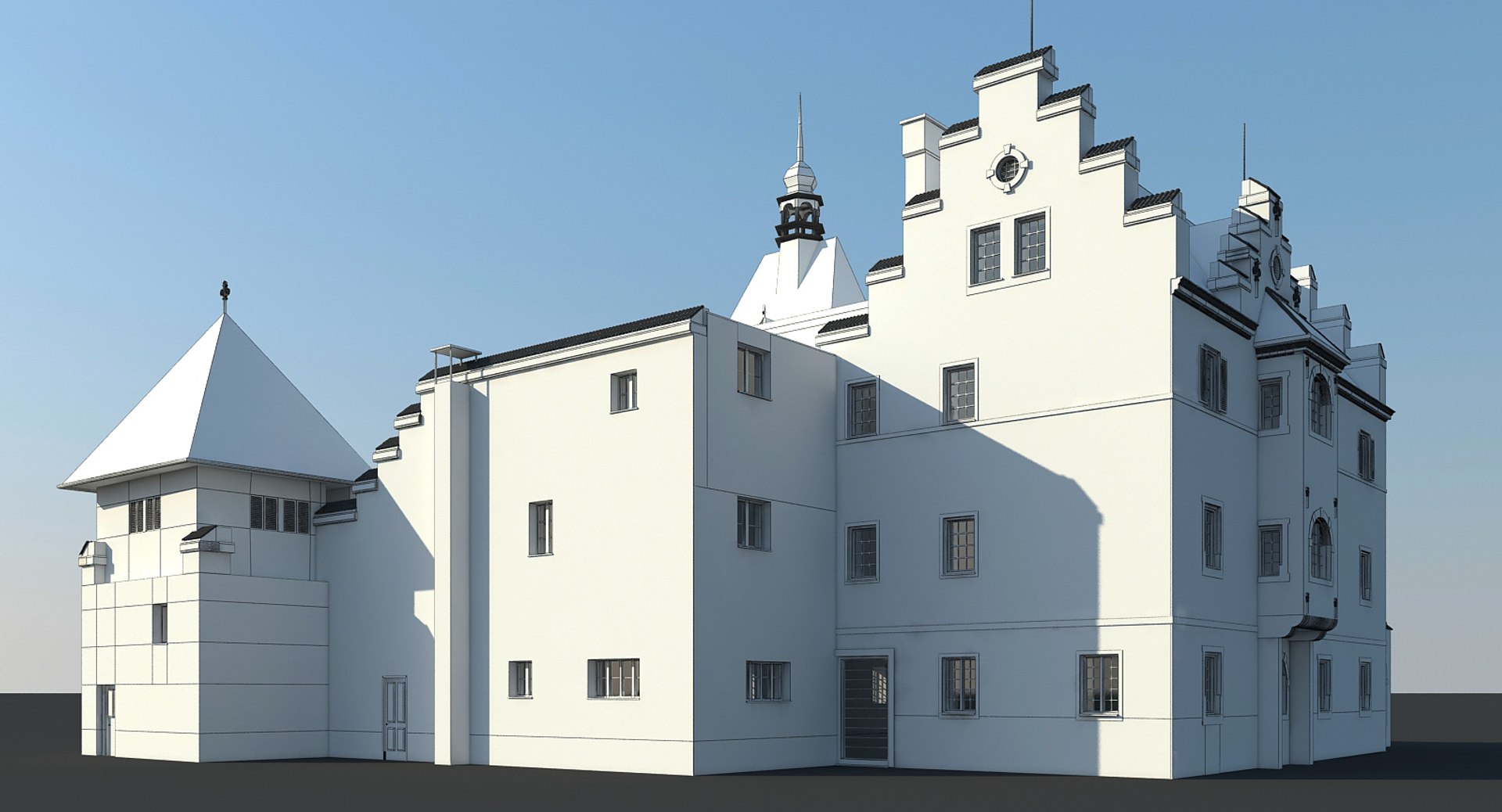 3d model castle building