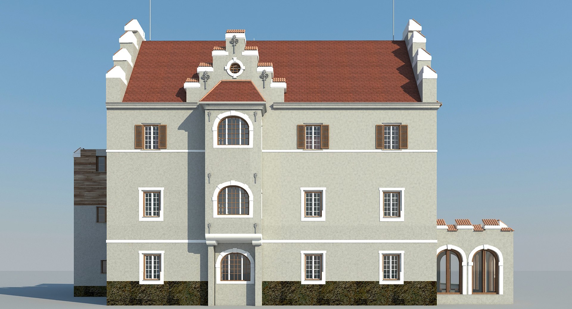3d model castle building