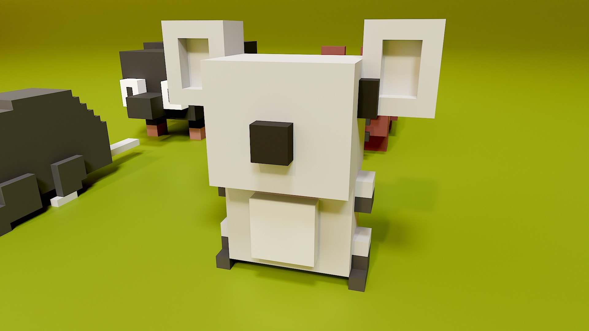 3D Model Rat Voxel Art Pack 3d Model - TurboSquid 2182622