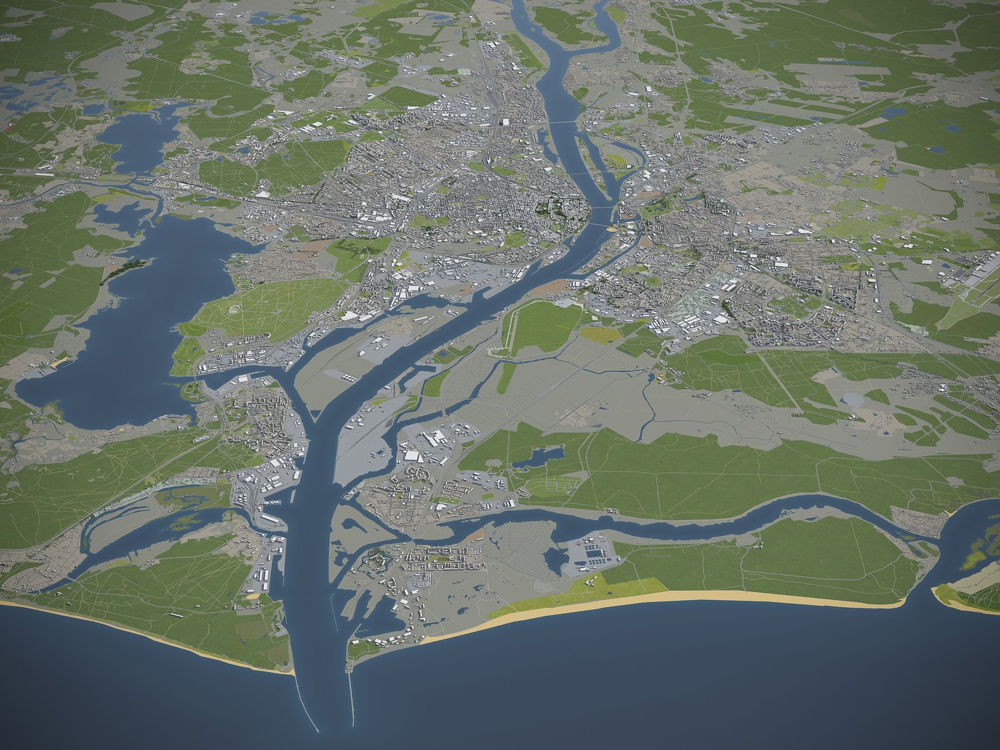 3D Riga Surrounding - - TurboSquid 1444318