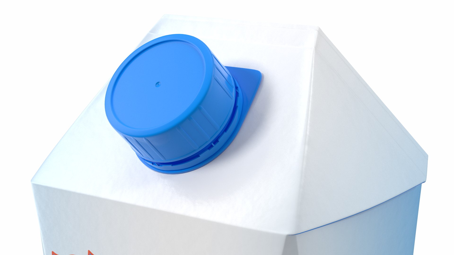 3D Drink Carton Pack With Screw Cap Mockup Blue - TurboSquid 1922143