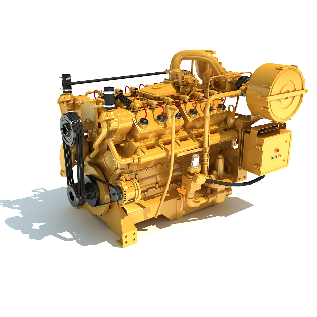 gas generator engine 3d 3ds