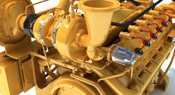 gas generator engine 3d 3ds