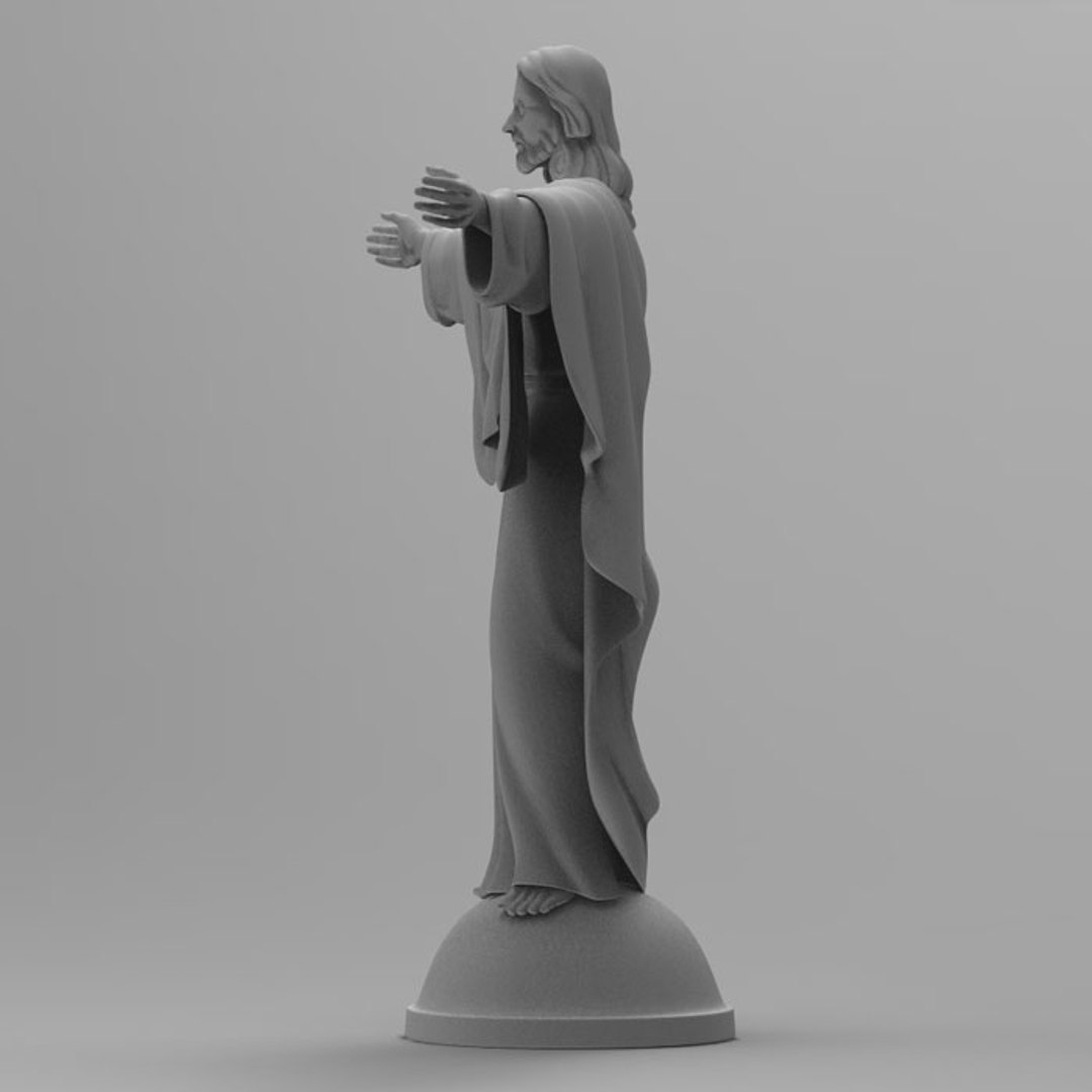 Jesus Statue 3d Model