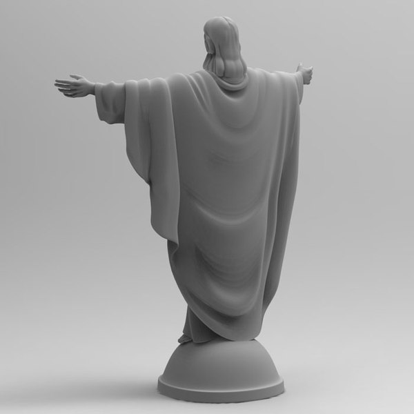 jesus statue 3d model