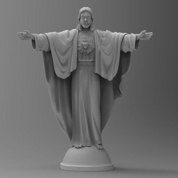 jesus statue 3d model