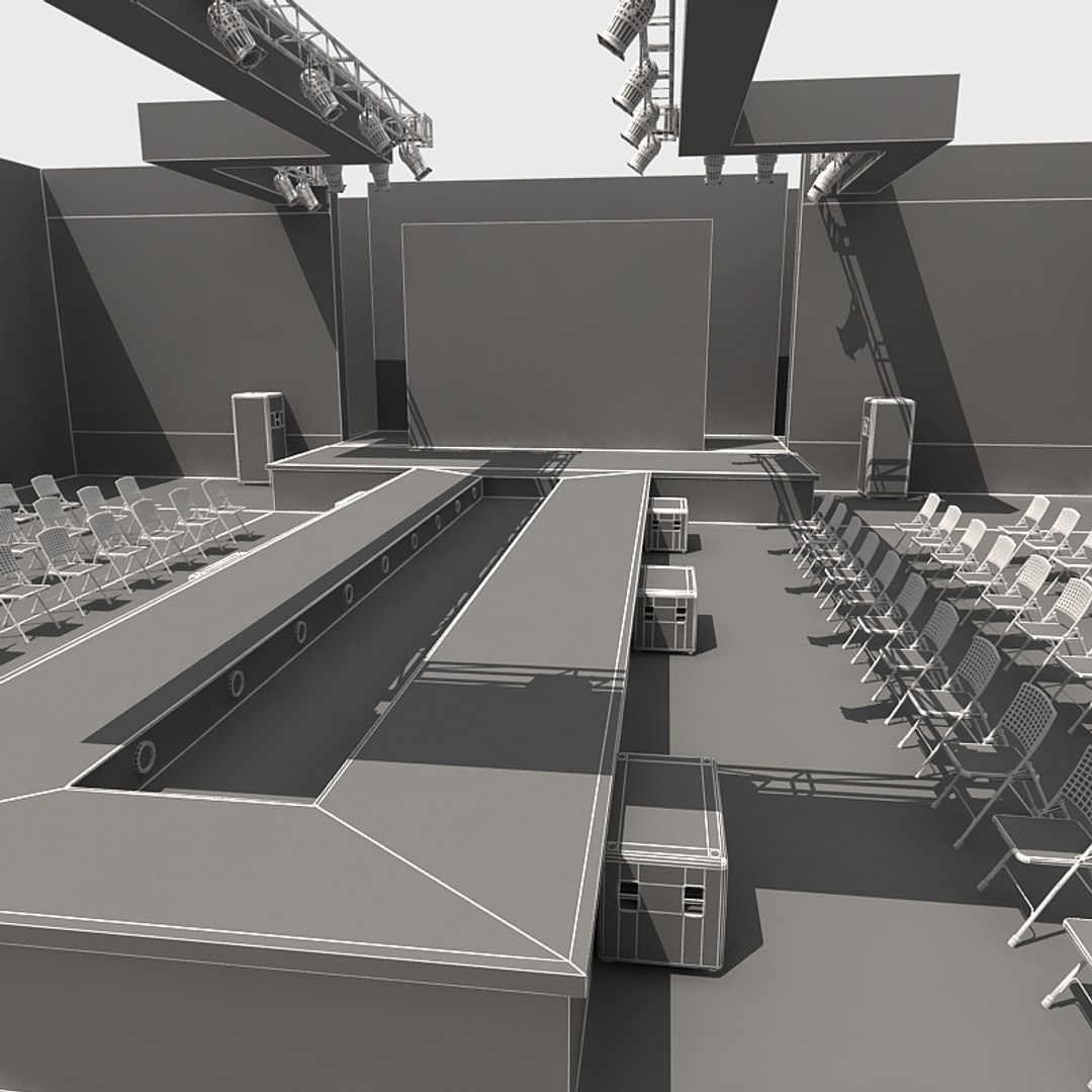 3dsmax Catwalk Stage