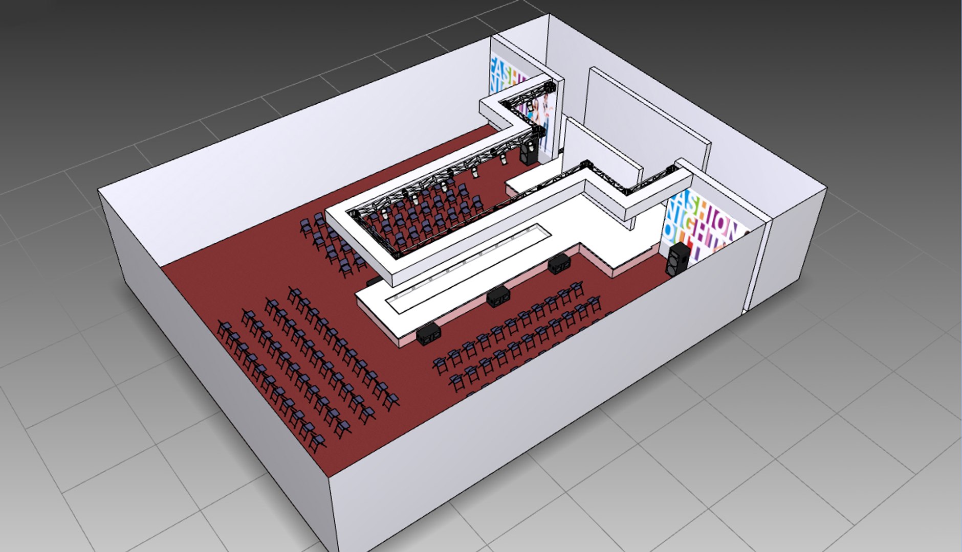 3dsmax Catwalk Stage