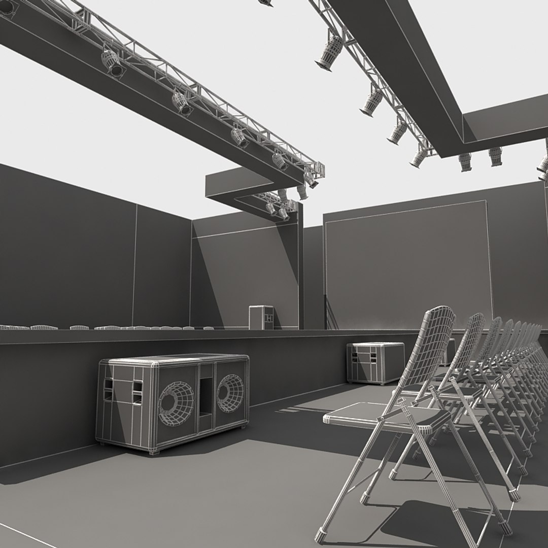 3dsmax Catwalk Stage