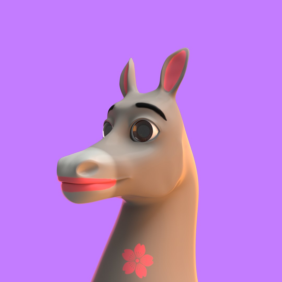3D Stylized Female Donkey NoRig model - TurboSquid 2012657