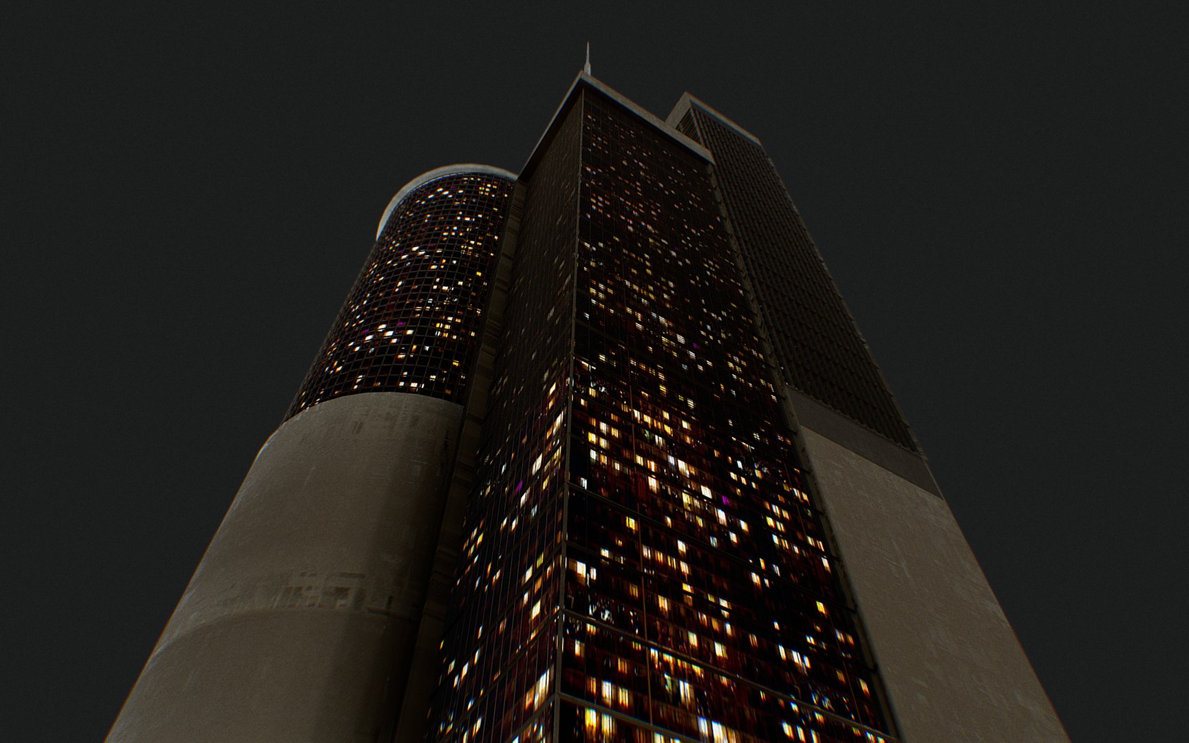 3D Low Poly - Futuristic Sci-fi Skyscraper Building - TurboSquid 1887081