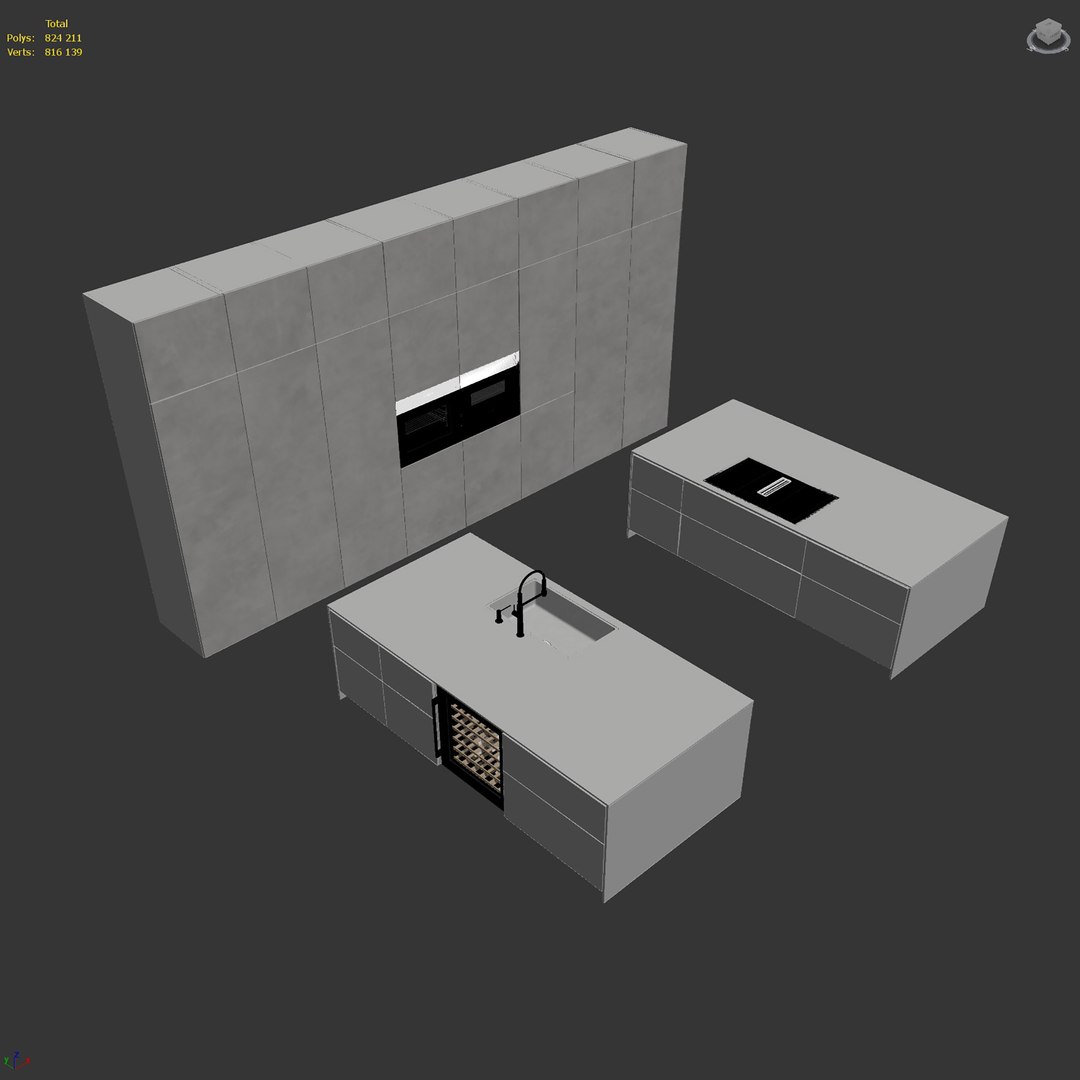 Kitchen Set 16 3D Model - TurboSquid 2150377