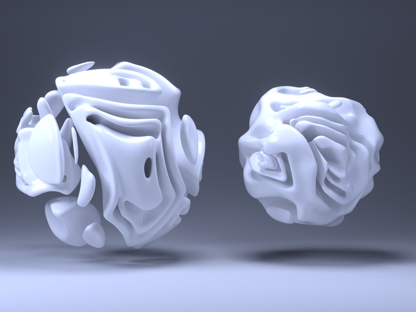 Geometric Spherical Abstract Sculpture Shape Orb Design Model ...