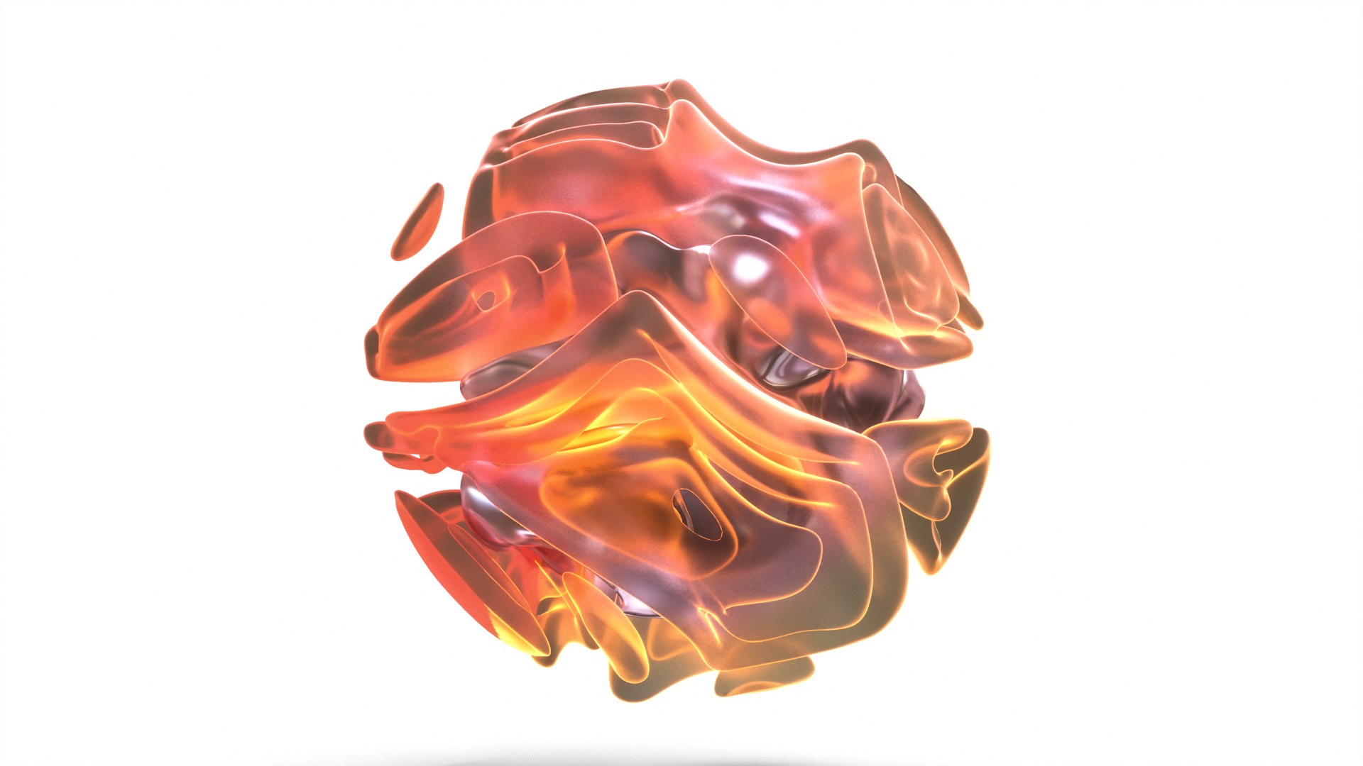 Geometric Spherical Abstract Sculpture Shape Orb Design Model ...