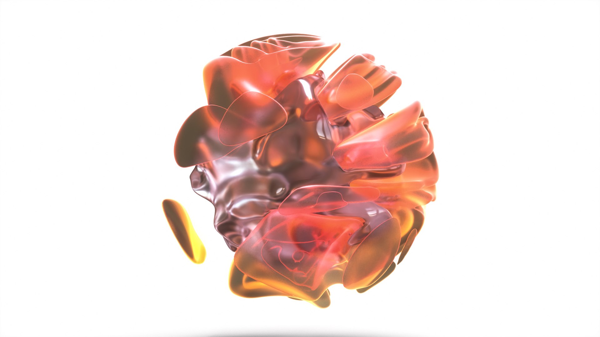 Geometric Spherical Abstract Sculpture Shape Orb Design Model ...