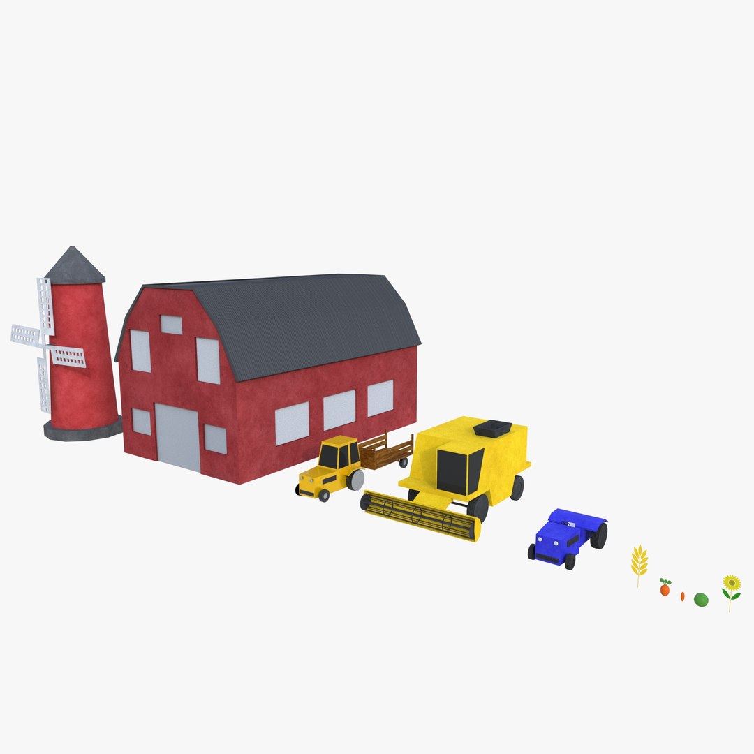 3D Farm buildings - TurboSquid 1900196