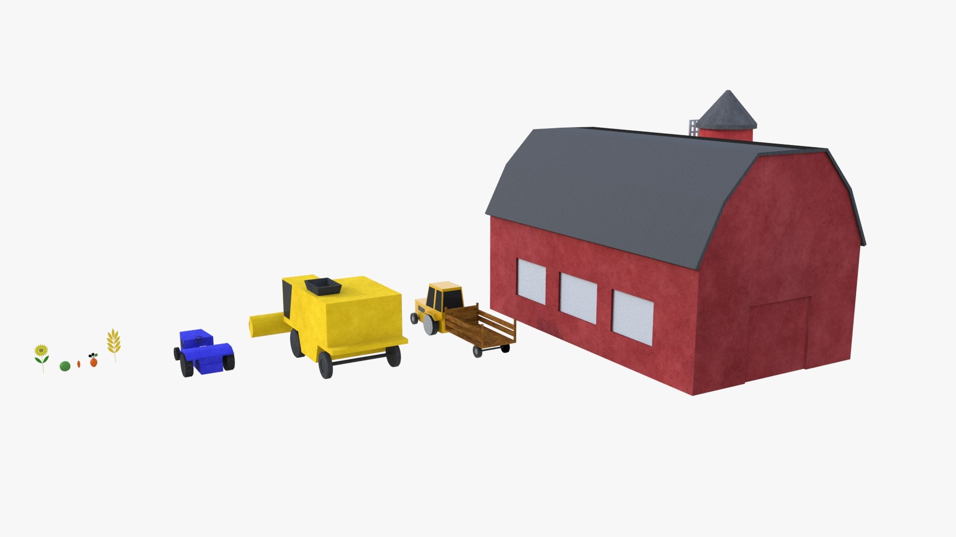 3D Farm buildings - TurboSquid 1900196