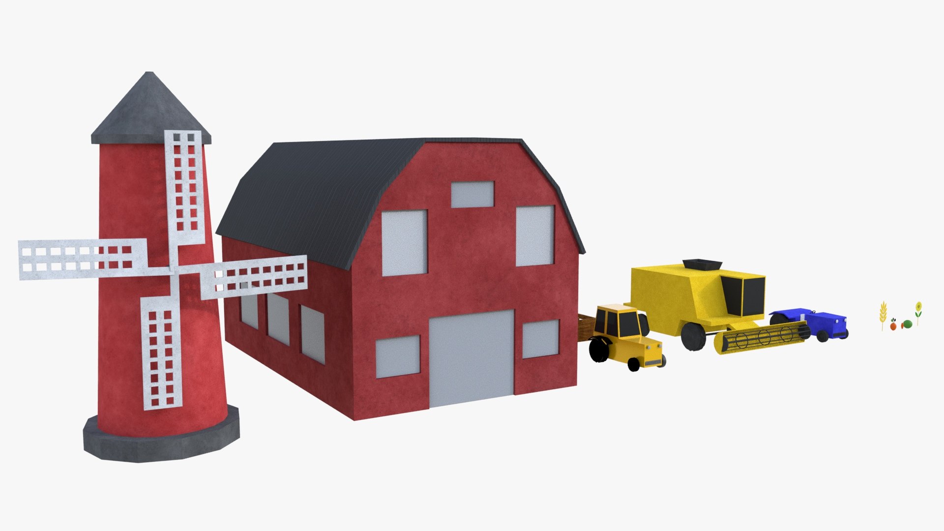 3D Farm buildings - TurboSquid 1900196