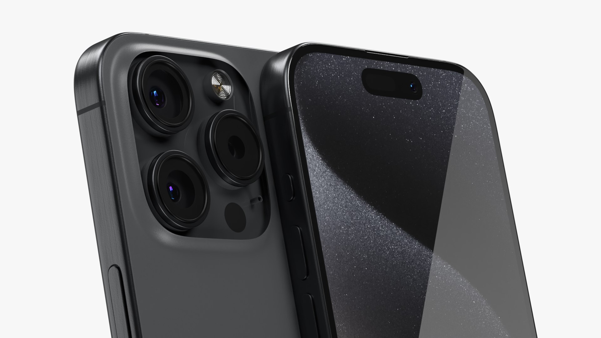 3D Model IPhone 15 Pro Black Titanium - TurboSquid 2135531