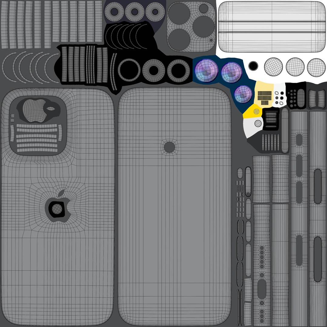 3D Model IPhone 15 Pro Black Titanium - TurboSquid 2135531