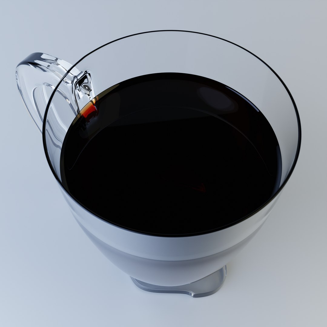 3D Transparent Glass Floating Coffee Mug - TurboSquid 1941170