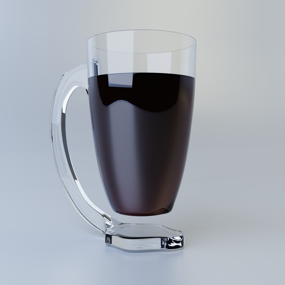 3D Transparent Glass Floating Coffee Mug - TurboSquid 1941170