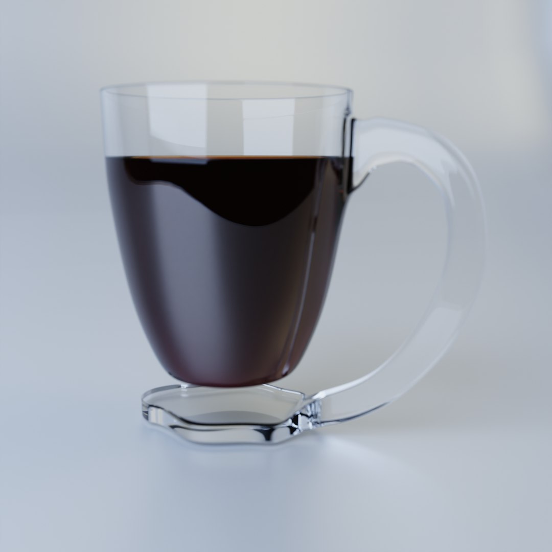 3D Transparent Glass Floating Coffee Mug - TurboSquid 1941170