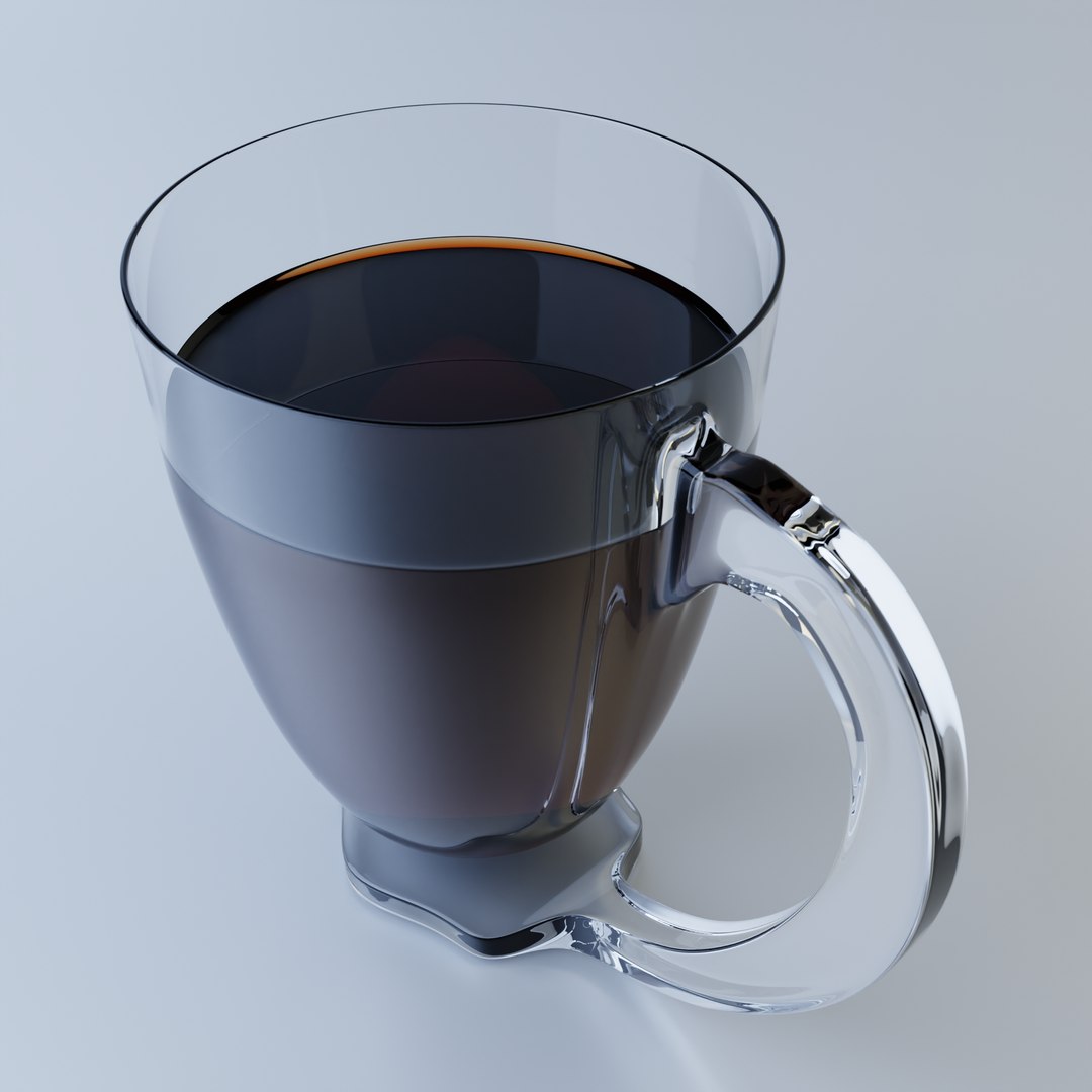 3D Transparent Glass Floating Coffee Mug - TurboSquid 1941170