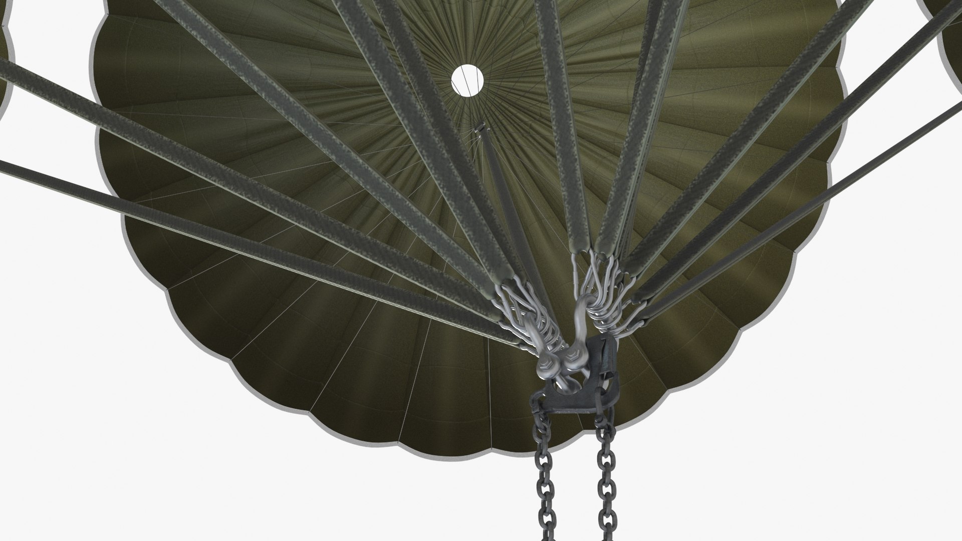 3D Military Parachute With Cargo - TurboSquid 2314068