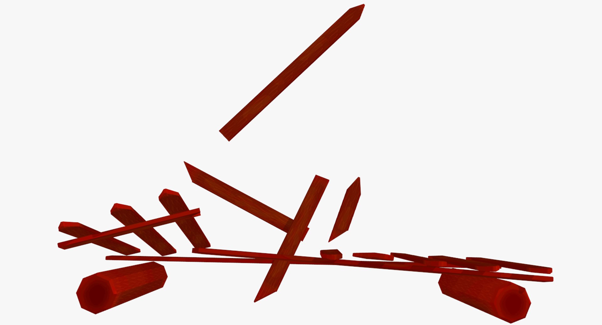 Cartoon farm fence 12 3D - TurboSquid 1379513