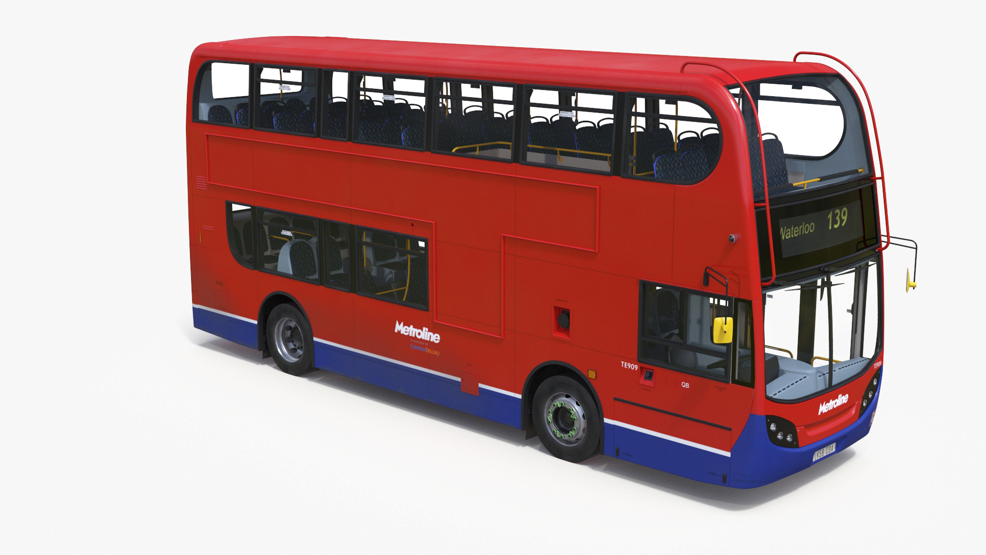 London Double Decker Bus Enviro 400 3D Model - TurboSquid 2349945