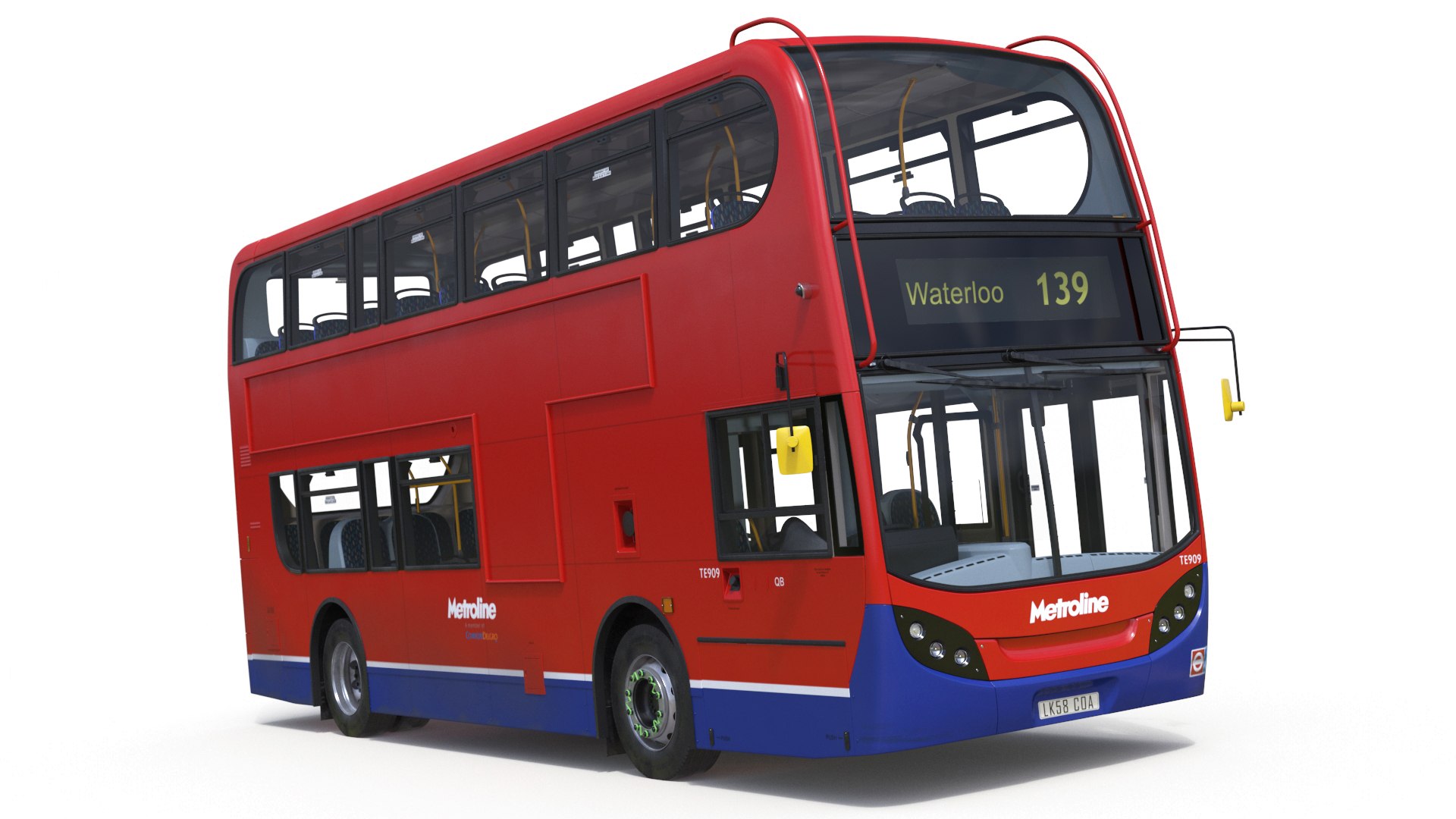 London Double Decker Bus Enviro 400 3D Model - TurboSquid 2349945