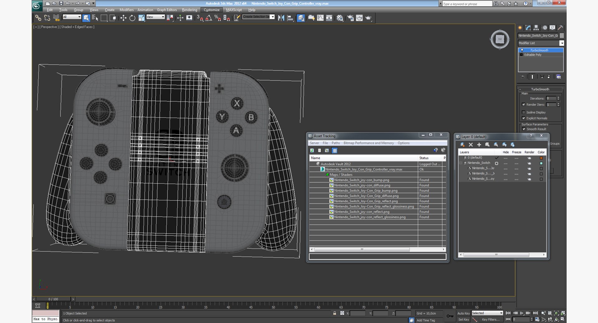 3D Nintendo Switch Joy Grip - TurboSquid 1201795