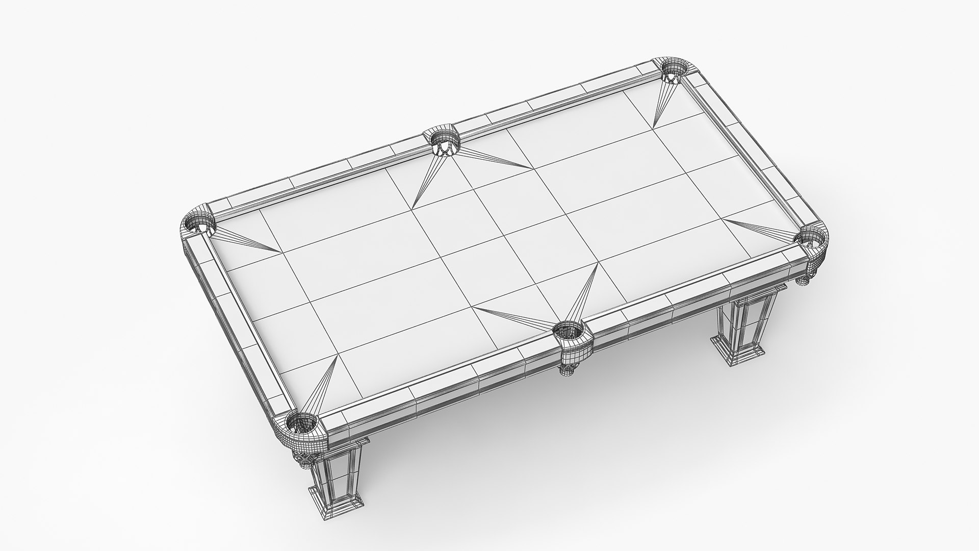 Billiard Table V2 Model - TurboSquid 1765421