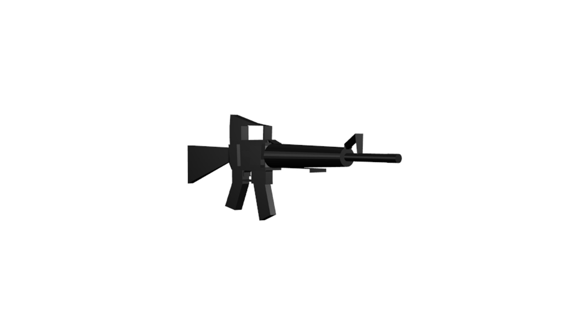 3d m-16 gun