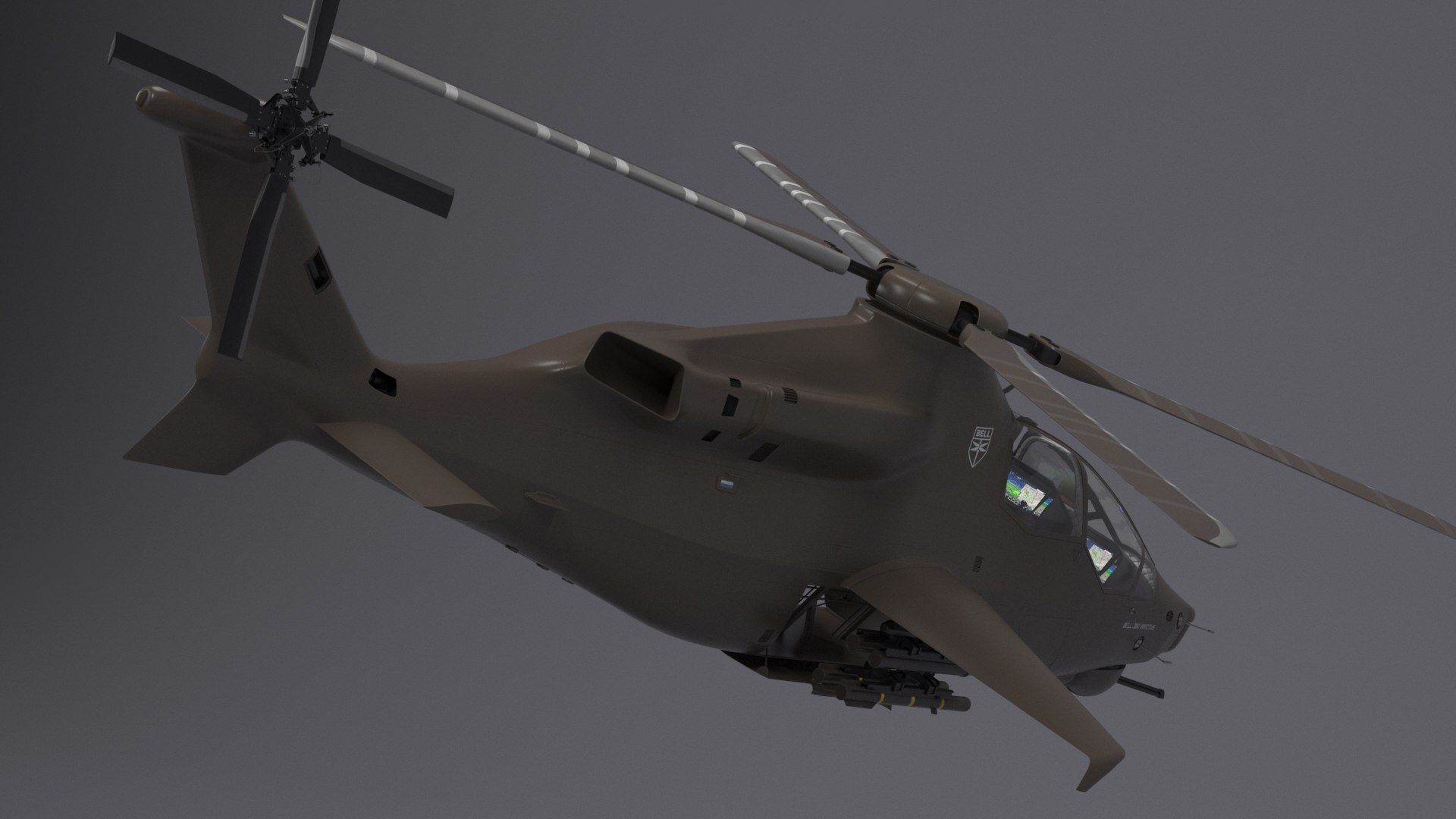 3D Model Bell 360 Invictus Helicopter With Pilot - TurboSquid 2289908