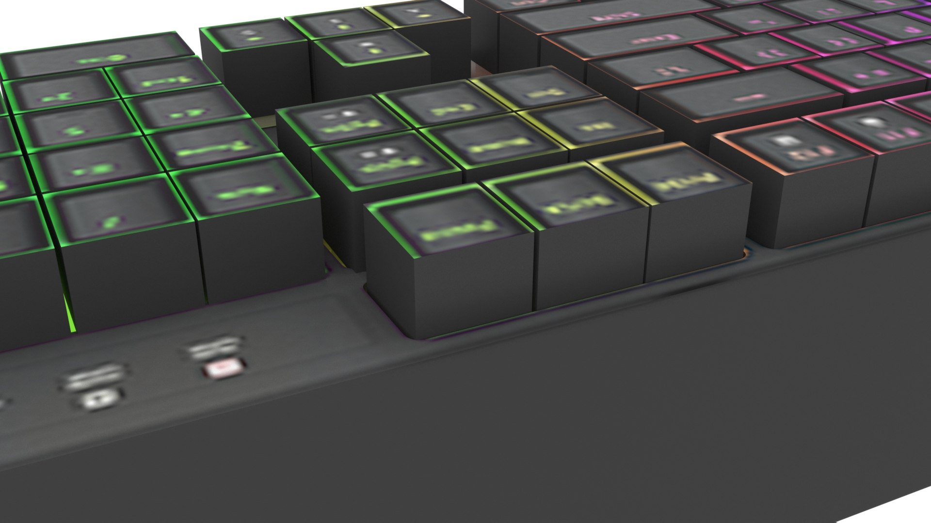 3D Gaming Keyboard Genesis Nkg-1361 Model - TurboSquid 1706053