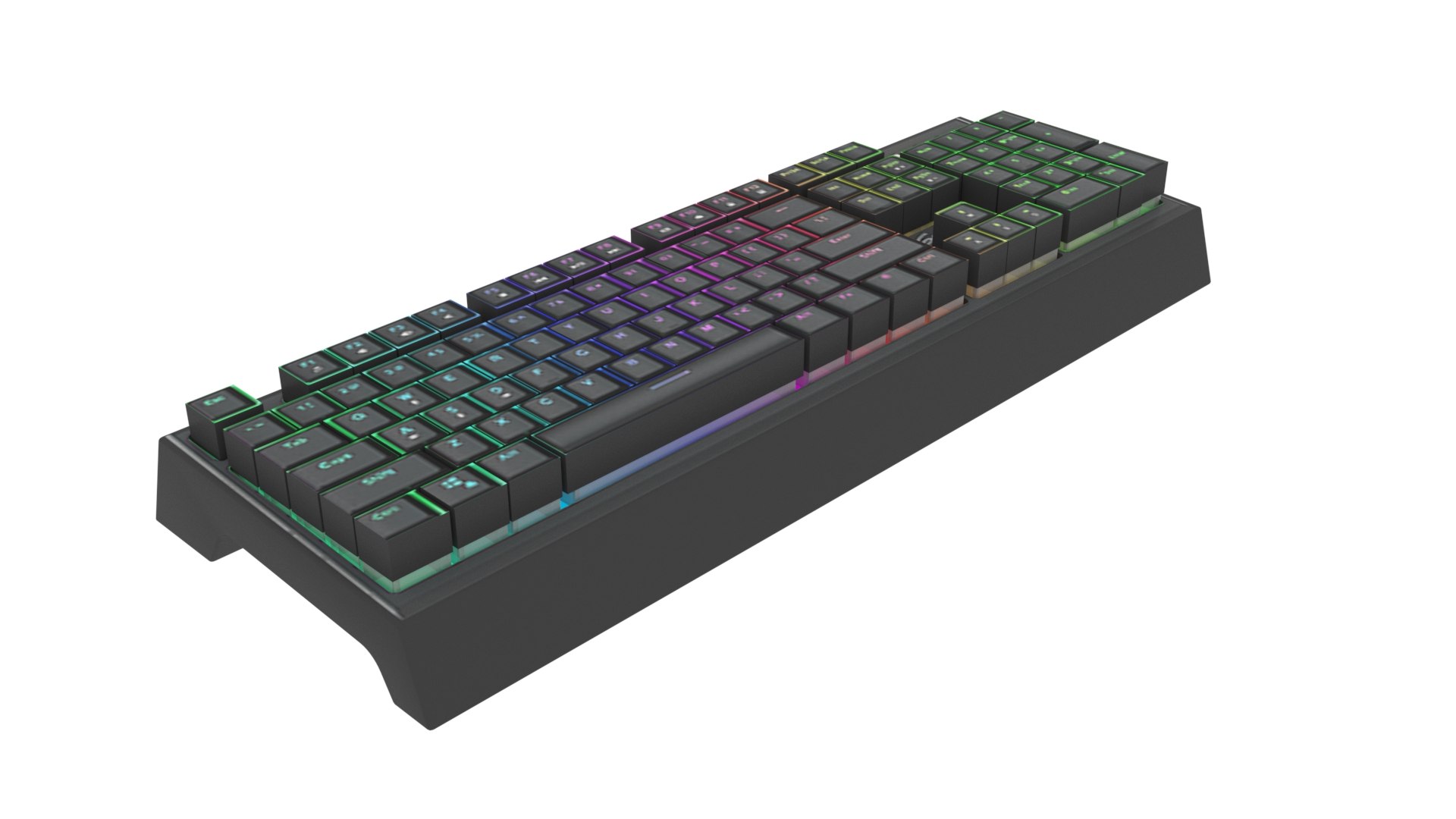 3D Gaming Keyboard Genesis Nkg-1361 Model - TurboSquid 1706053